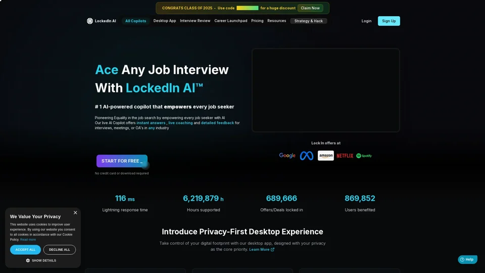 LockedIn AI - Professional AI Interview & Meeting Copilot | AI Coding Helper